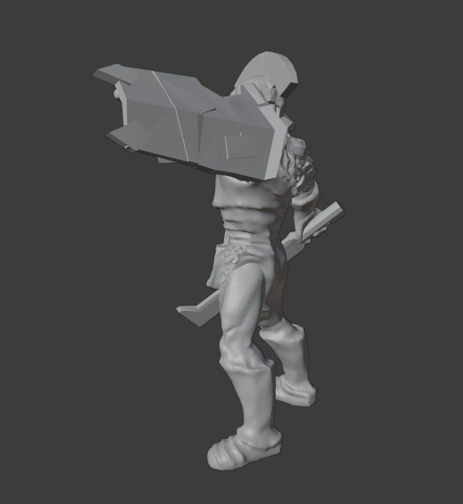 An Isengard Captain With A Sword And Shield 3D model 3D printable ...