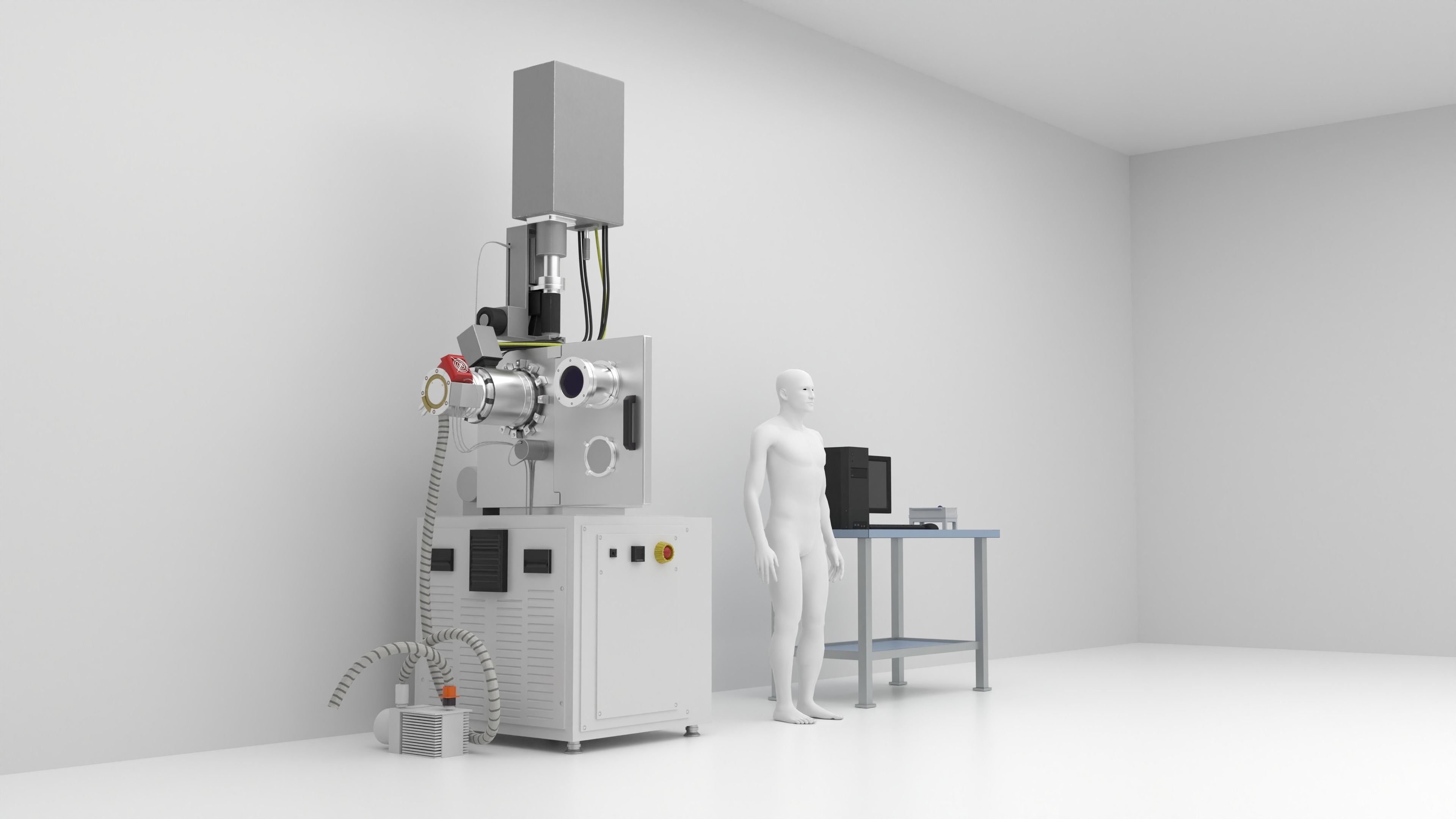 Industrial Spluttering machine 3D model | CGTrader