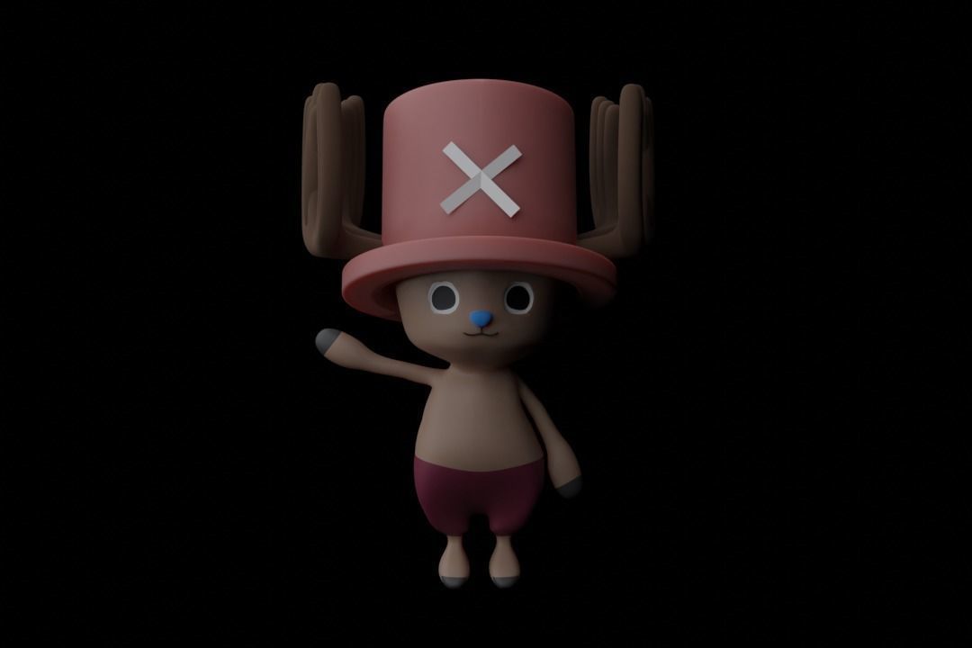 chopper one piece free 3D model rigged | CGTrader
