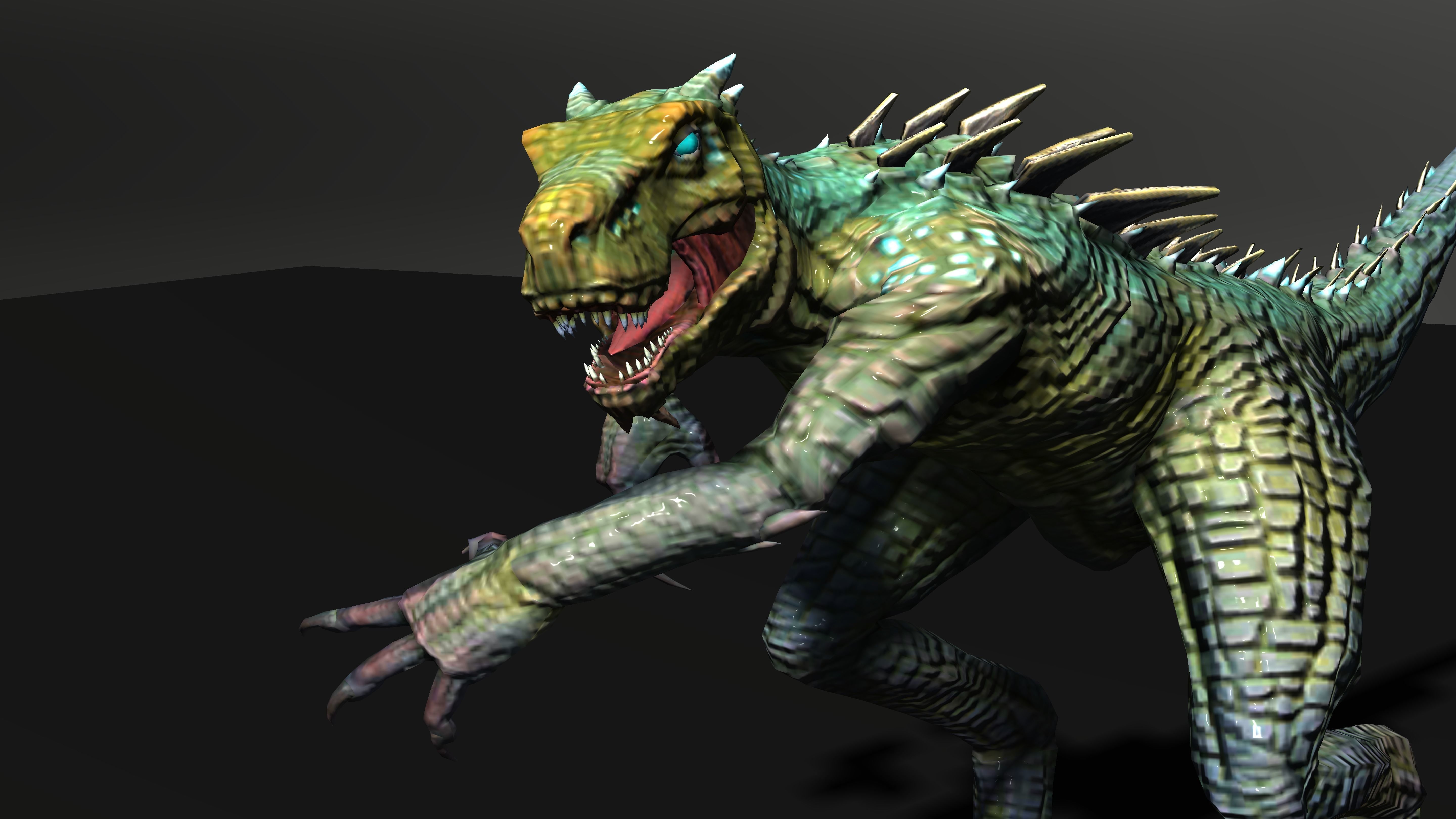 Raptor Animated 3d model 3D model animated rigged | CGTrader