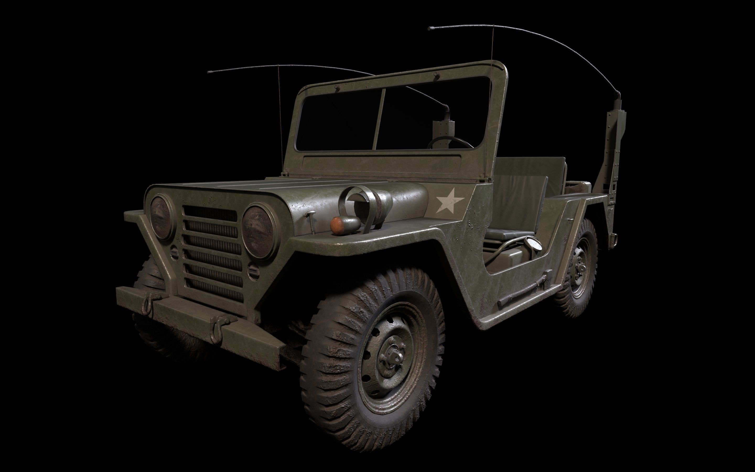 3D model JEEP M151 MUTT VR / AR / low-poly | CGTrader