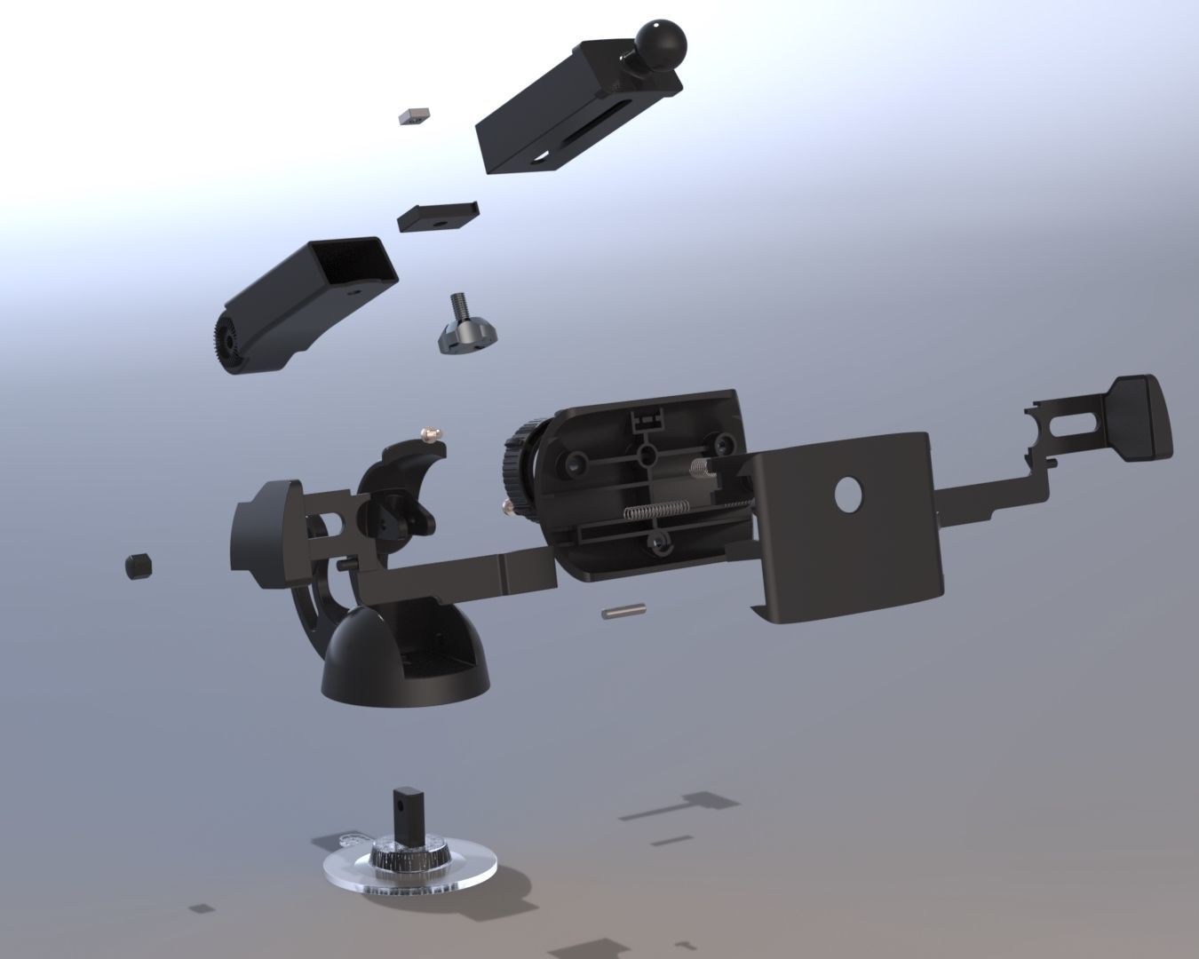 Car Mobile Phone Holder 3D model 3D printable | CGTrader