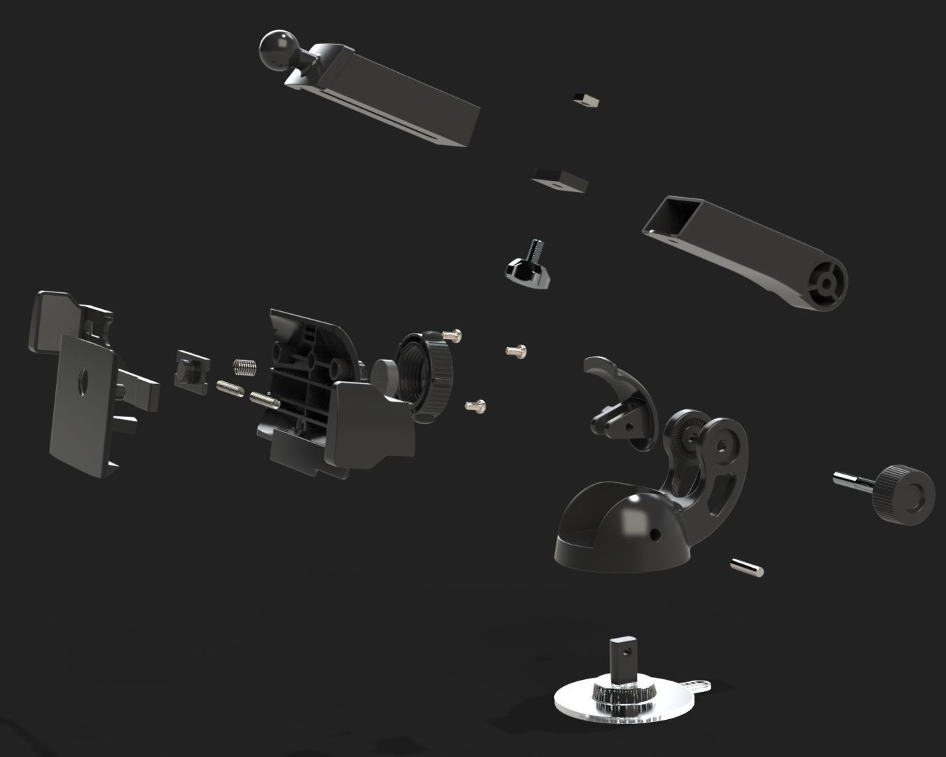 Car Mobile Phone Holder 3D model 3D printable | CGTrader