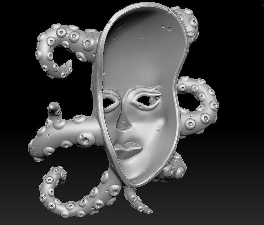 Octopus mask 3d print 3D model 3D printable | CGTrader