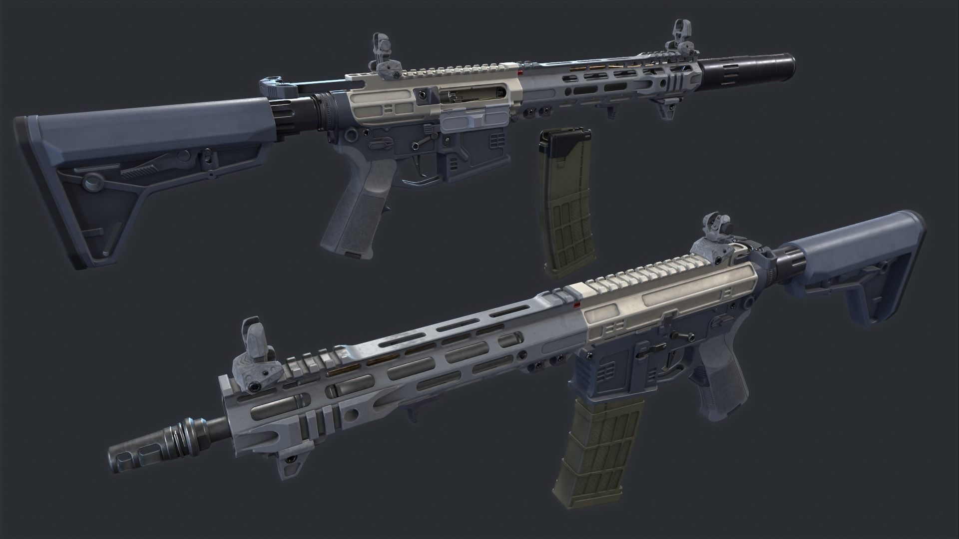 3D model AR 15 VR / AR / low-poly | CGTrader