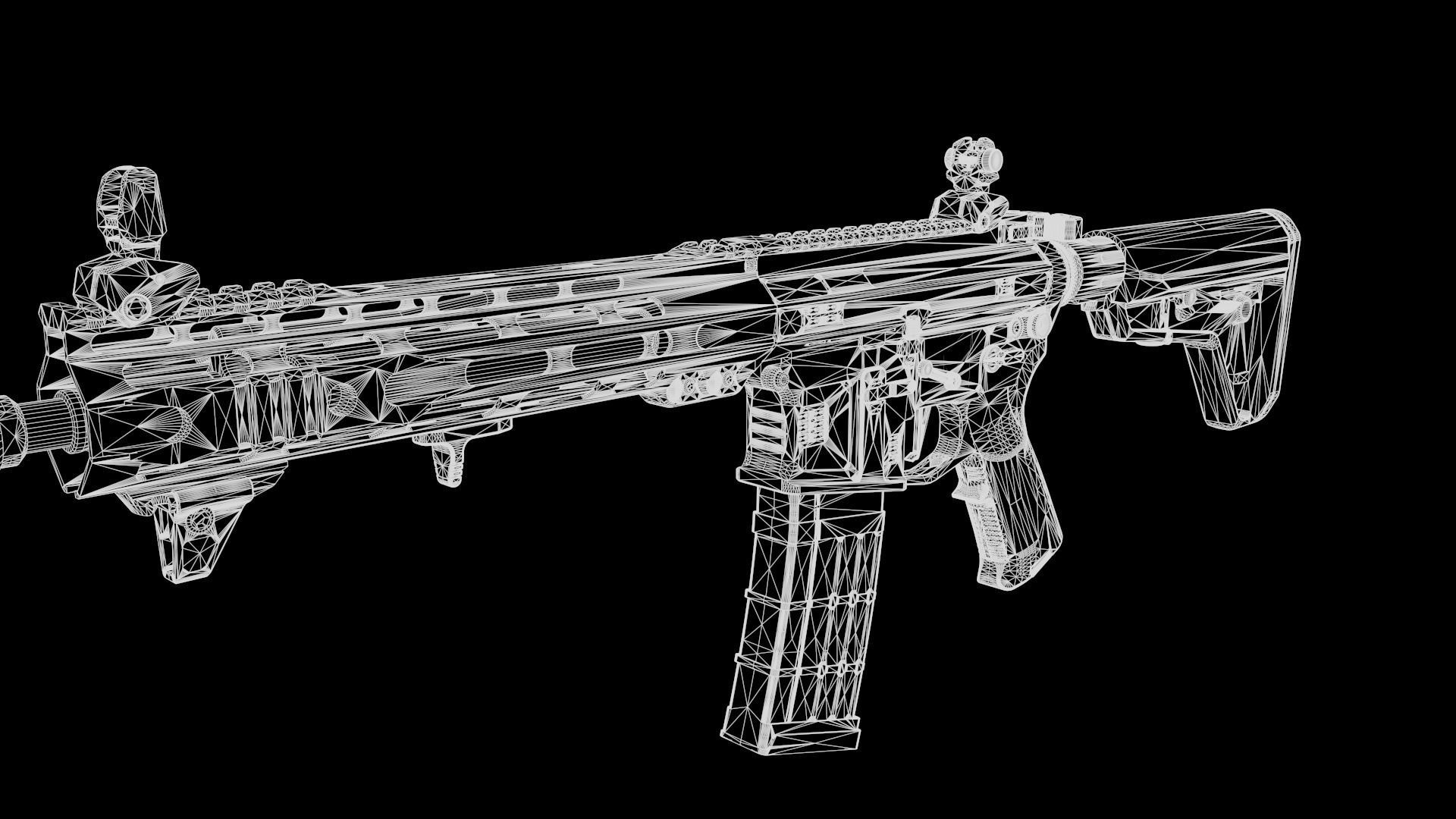 3D model AR 15 VR / AR / low-poly | CGTrader