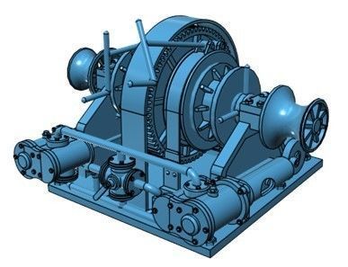 Anchor Winch Steam Tug 3D model | CGTrader