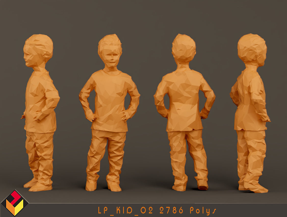 3D model Low Poly Style Kids VR / AR / low-poly | CGTrader