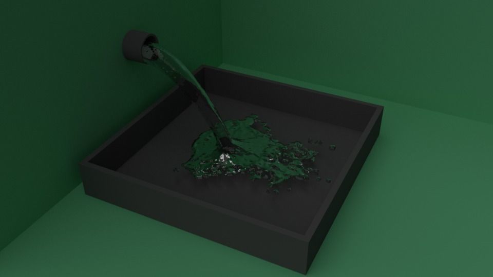 WATER DROPING ANIMATION free 3D model animated | CGTrader