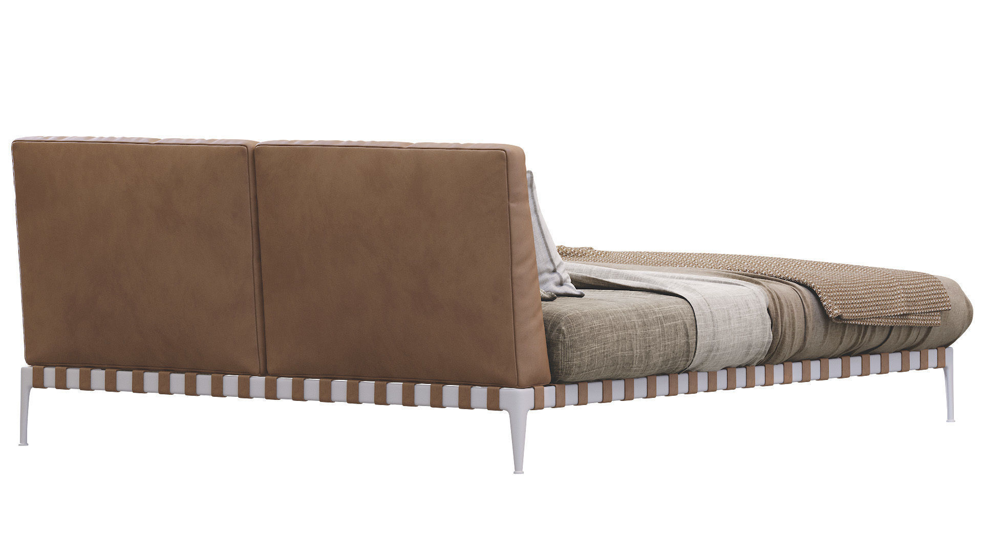 Leather Bed Gregory By Flexform 3D model | CGTrader