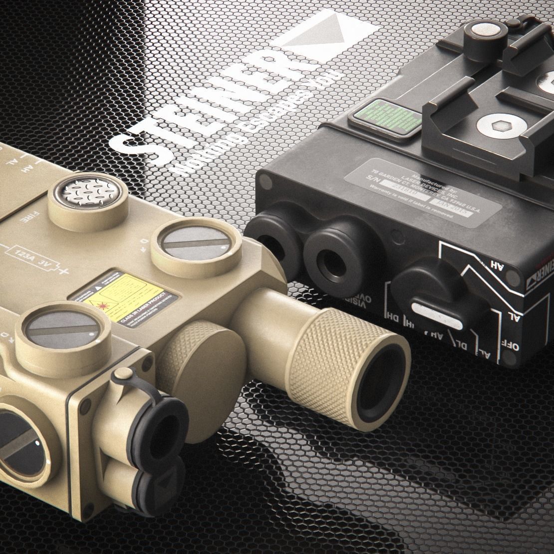 3D model Steiner eOptics DBAL-A3 Aim Laser - AAA PBR Game Ready VR / AR ...