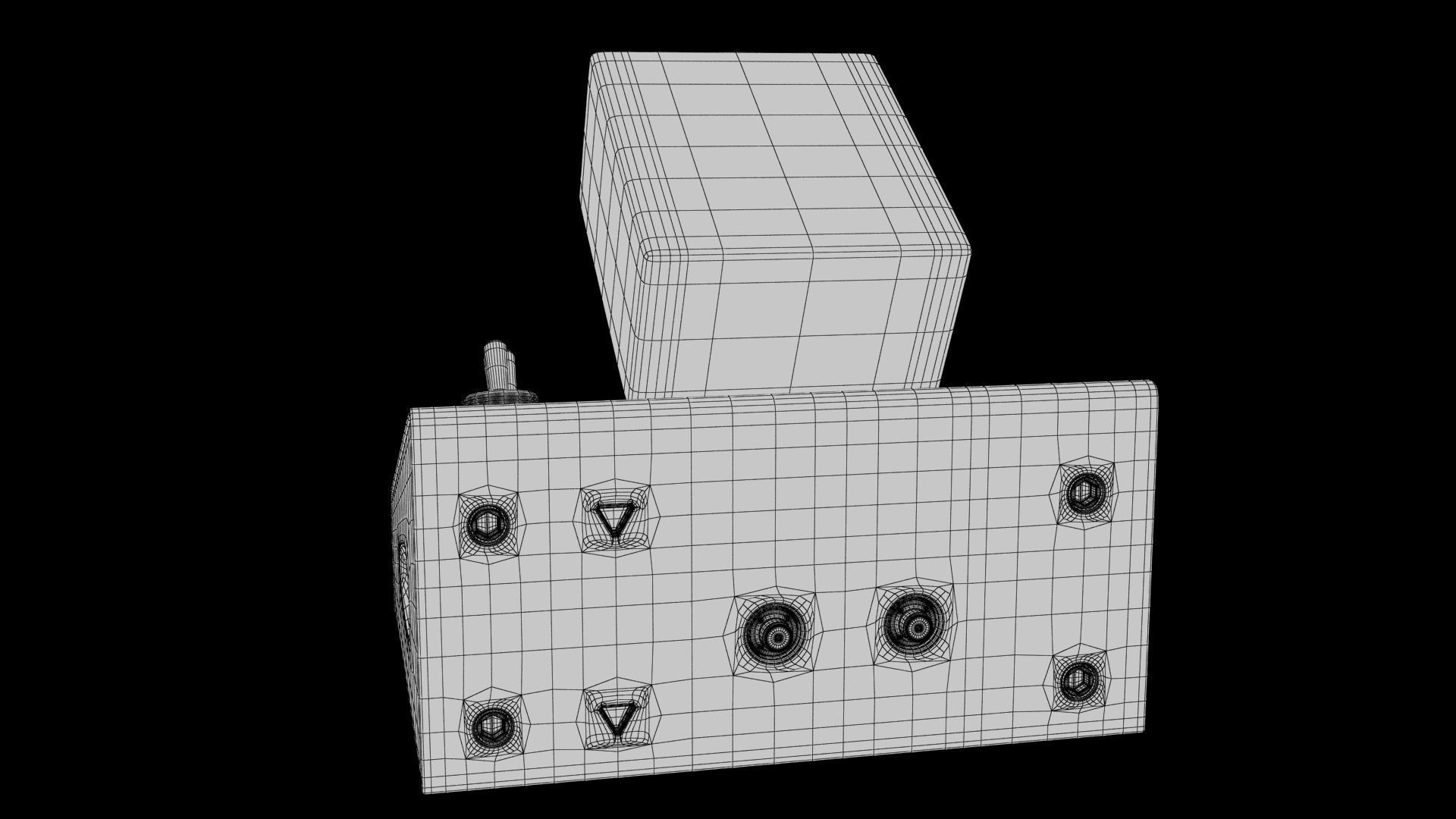 Detonator metal box with button 3D model | CGTrader