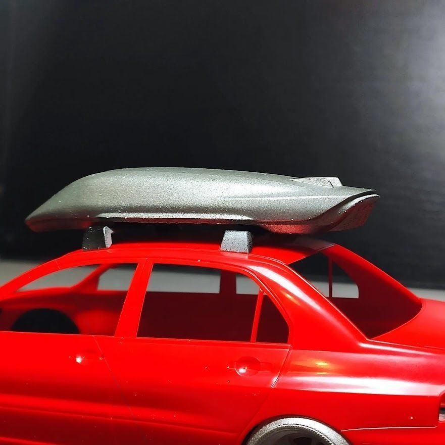 Sport Ski box Roof Box for Diecast 1-24 and 1-64 3D model 3D printable ...