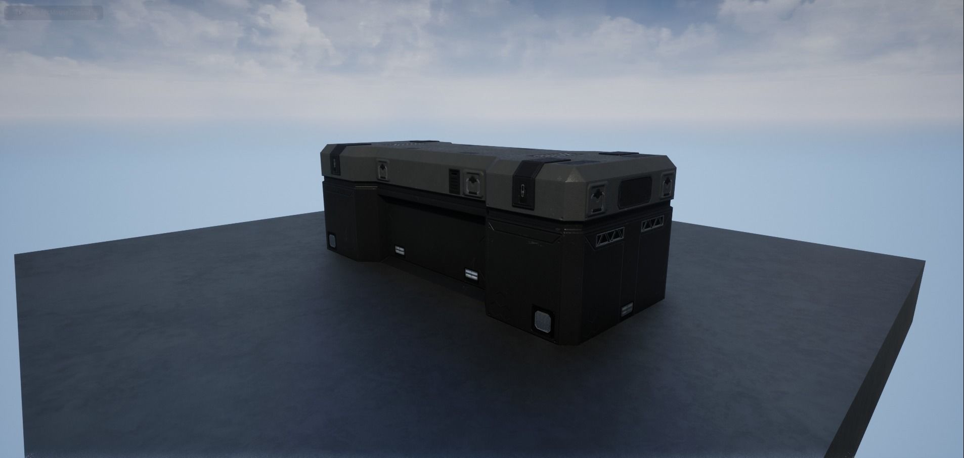 3D model Sci-fi Chest 1 Low Poly Game Asset VR / AR / low-poly | CGTrader