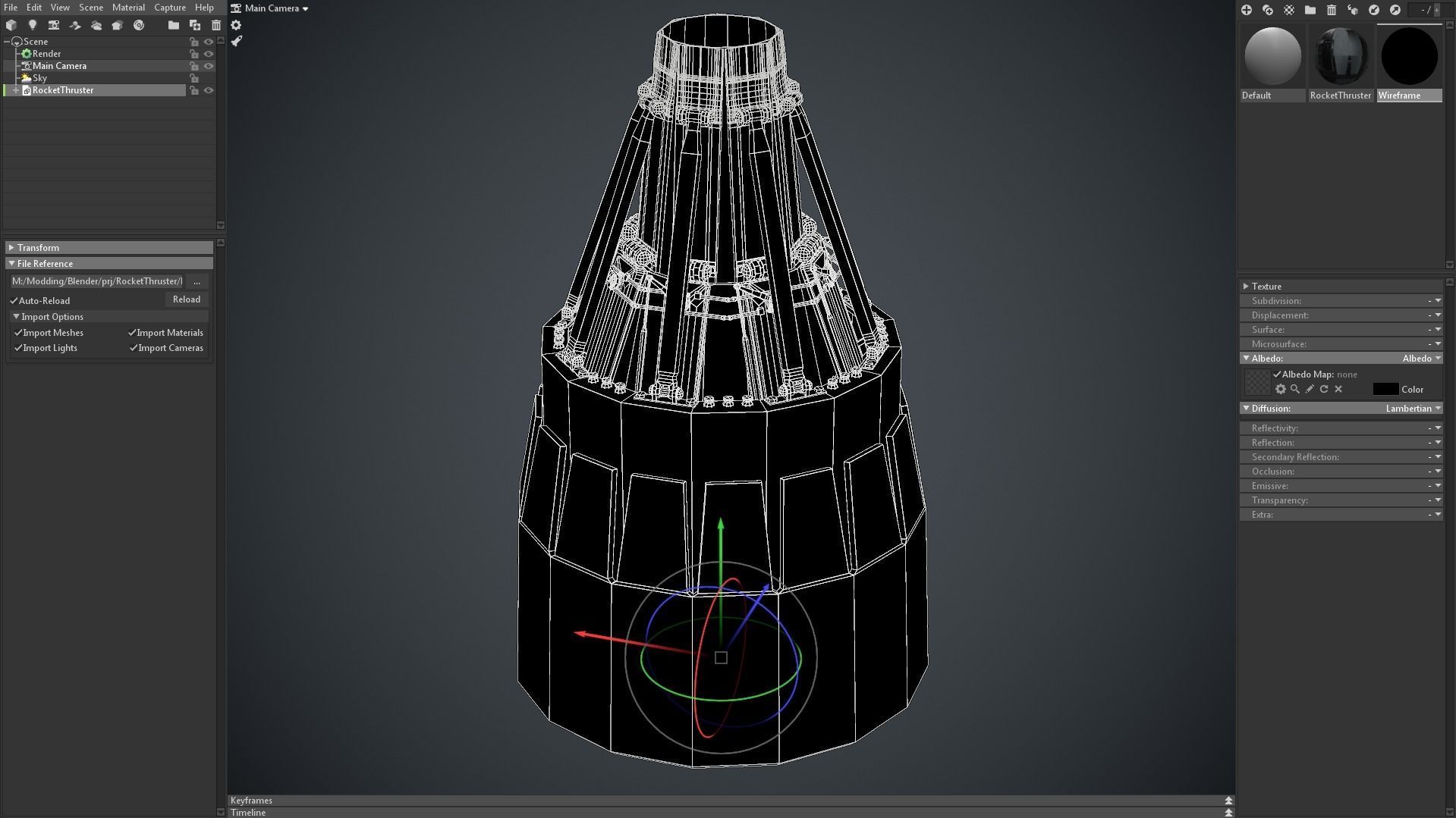 3D model Rocket Thruster Engine VR / AR / low-poly | CGTrader