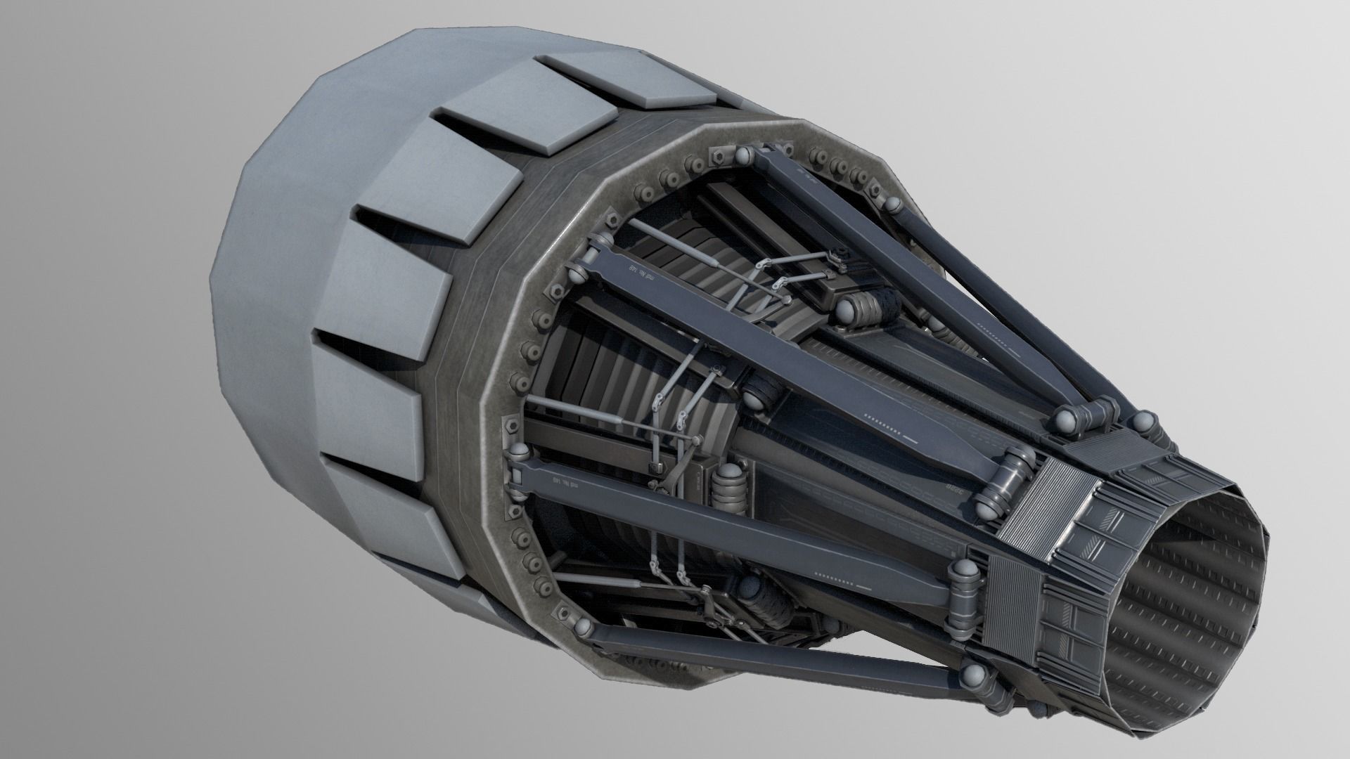 3D model Rocket Thruster Engine VR / AR / low-poly | CGTrader
