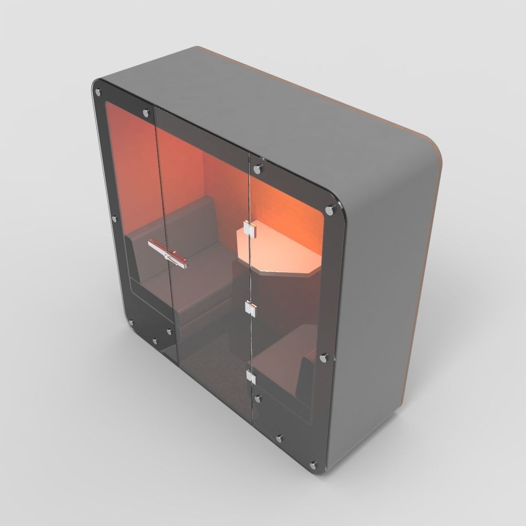 Meeting Pod 3D model | CGTrader