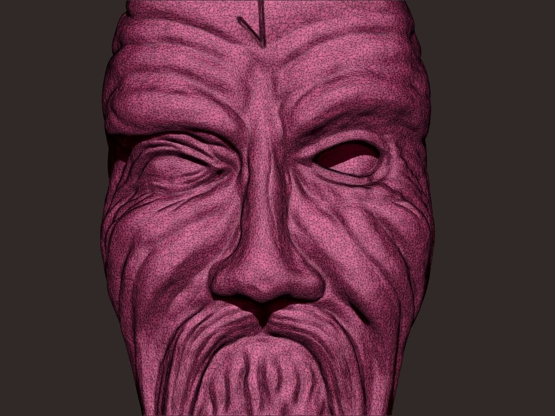 Odin Mask Wall Decor 3D model 3D printable | CGTrader