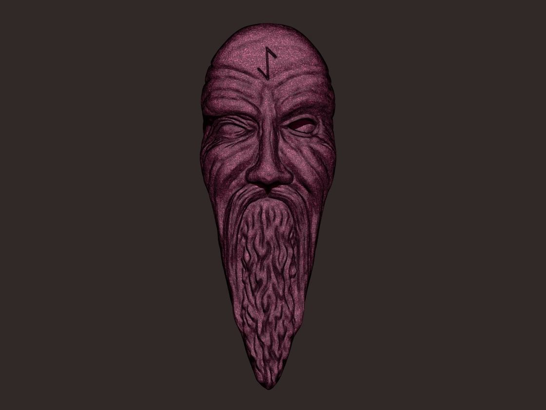Odin Mask Wall Decor 3D model 3D printable | CGTrader