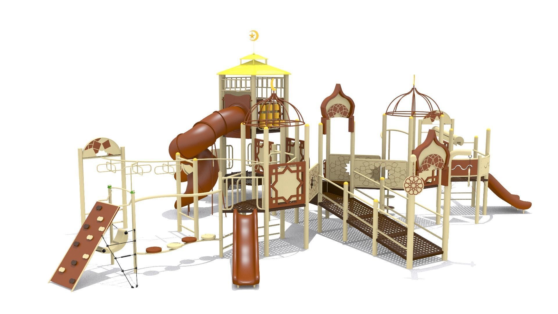 3D model Islamic Mosque Playground VR / AR / low-poly | CGTrader