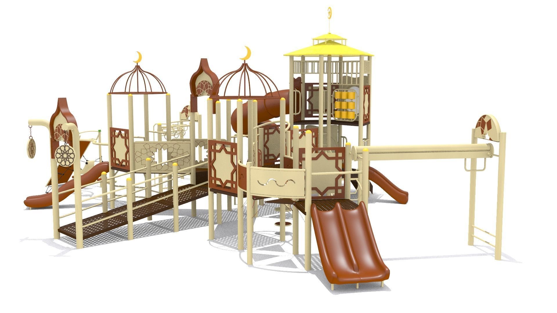 3D model Islamic Mosque Playground VR / AR / low-poly | CGTrader