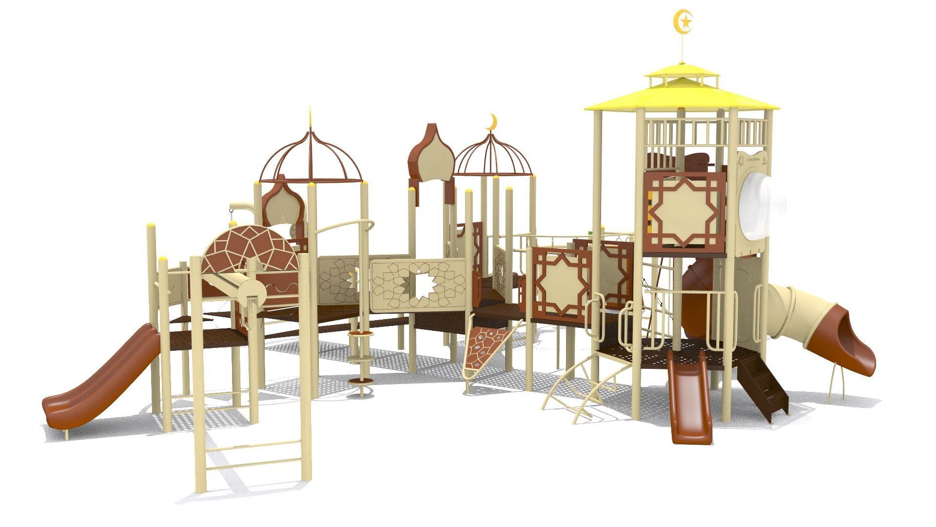 3D model Islamic Mosque Playground VR / AR / low-poly | CGTrader