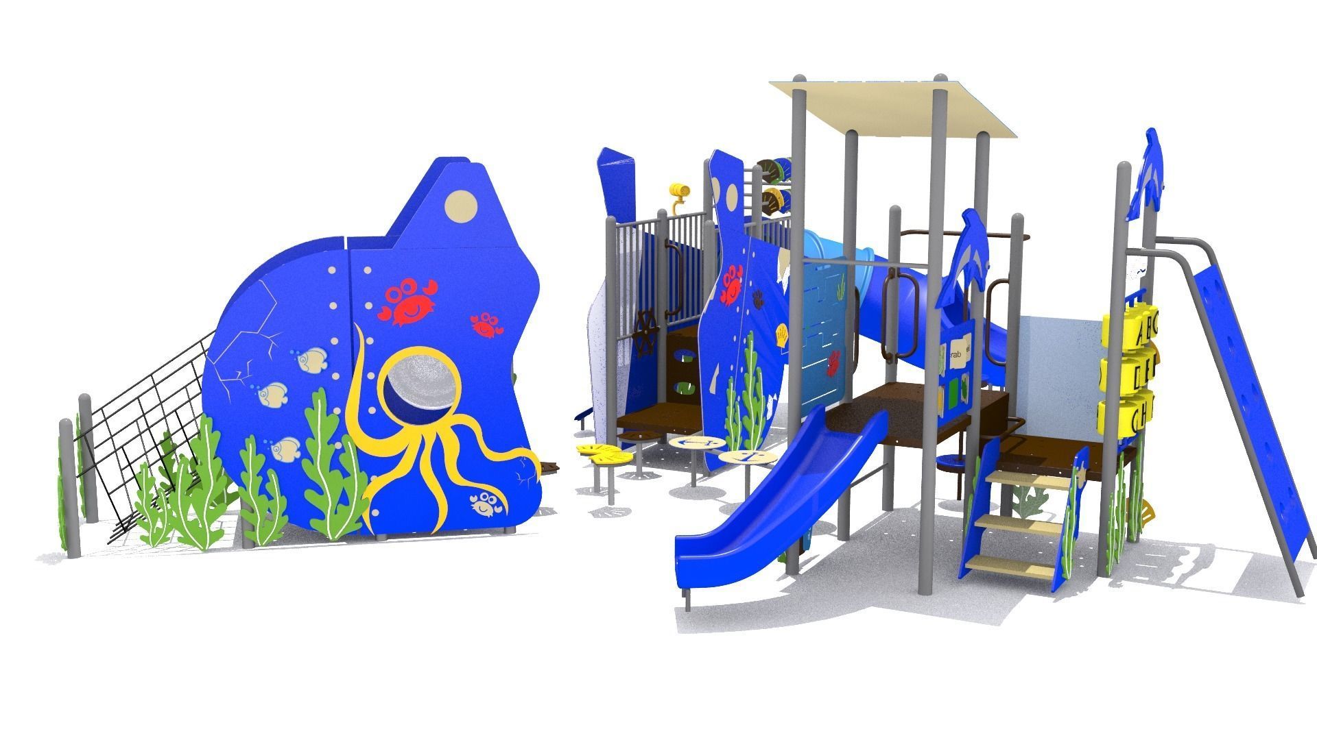 Submarine Ocean Playground 3D model | CGTrader