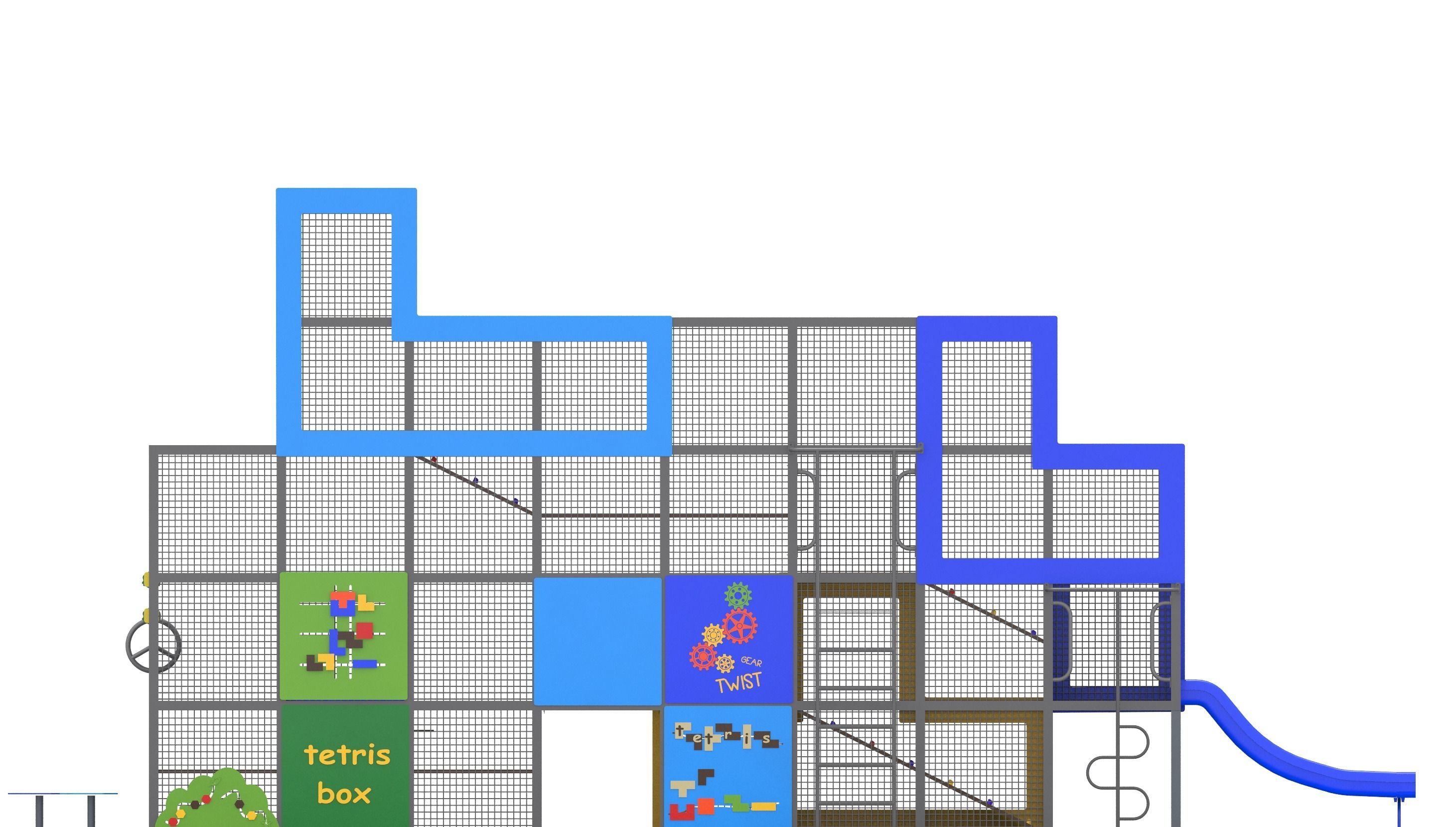 3D model Tetris Boxes Playground VR / AR / low-poly | CGTrader