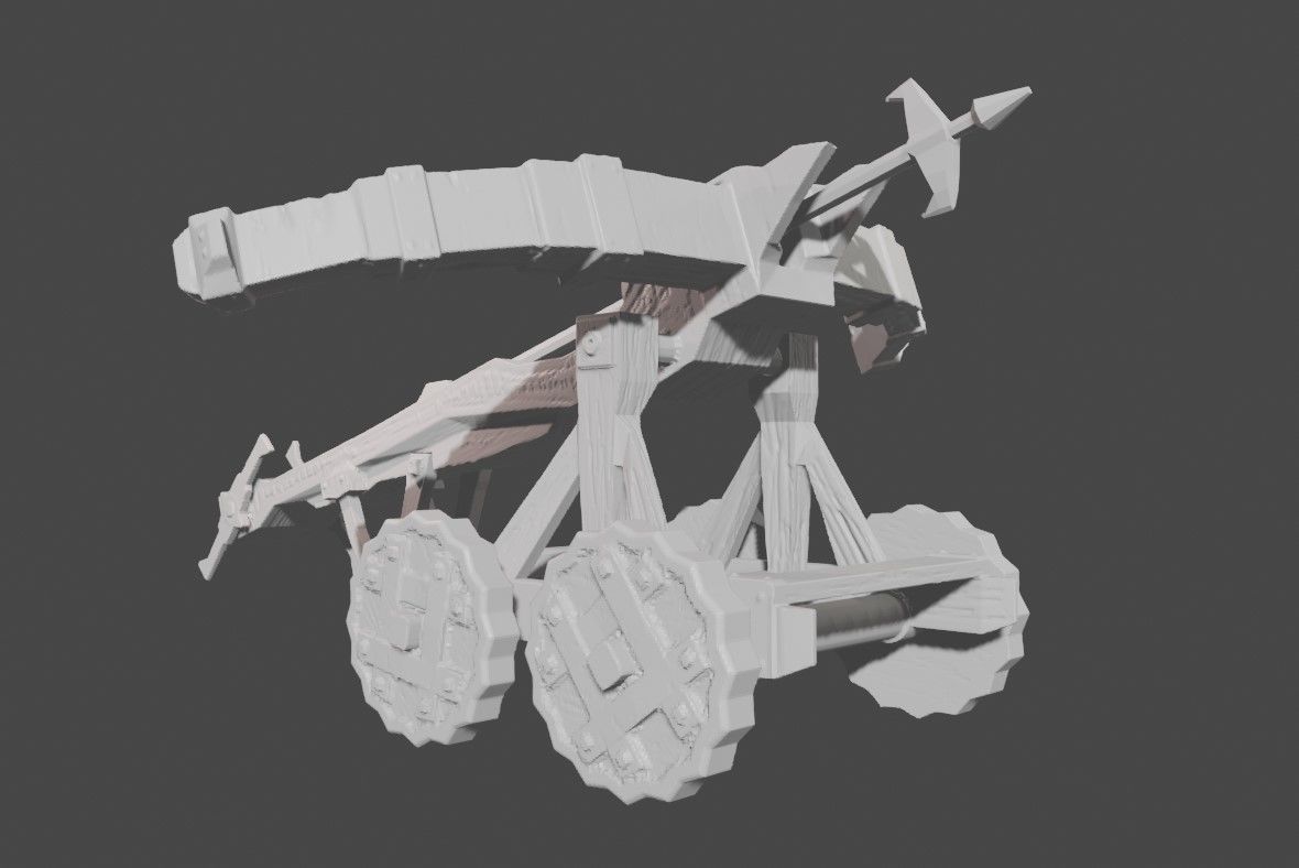 Ballista wheeled vehicle 3D model 3D printable | CGTrader