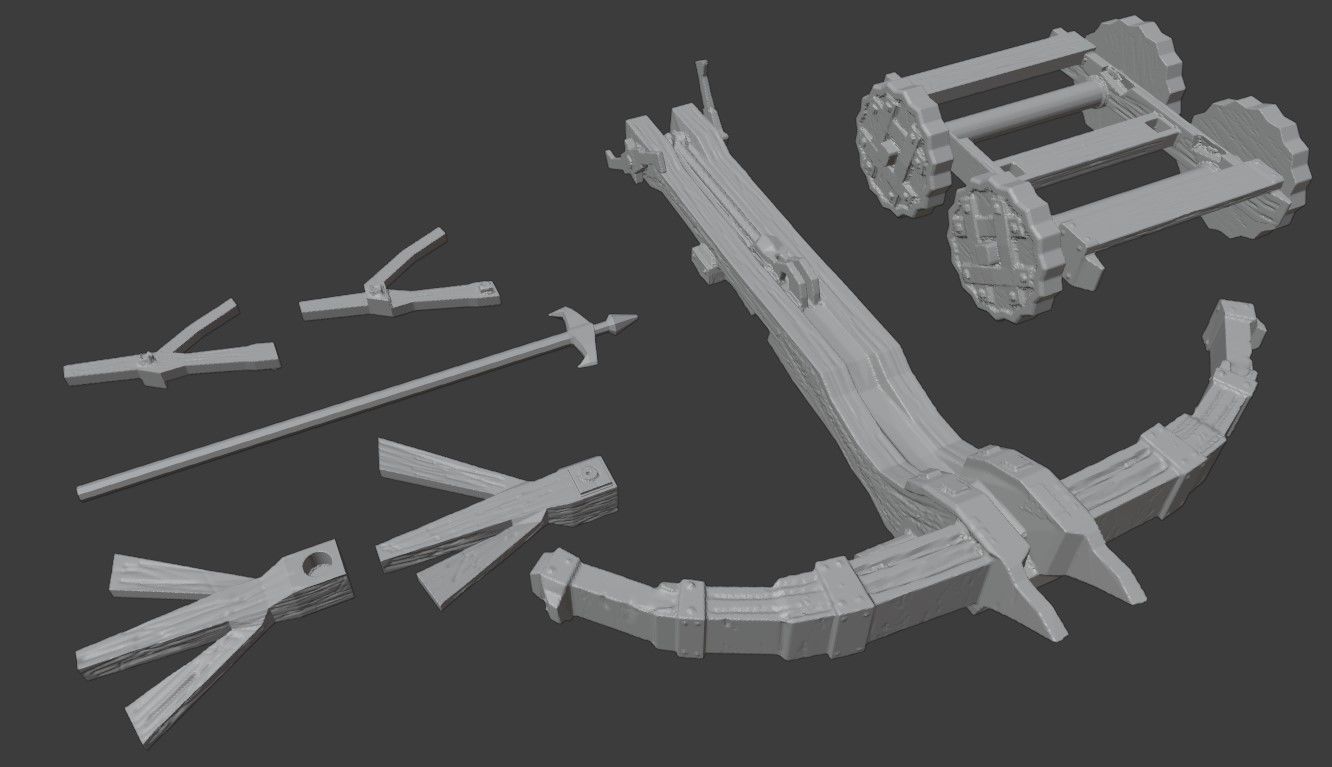 Ballista wheeled vehicle 3D model 3D printable | CGTrader