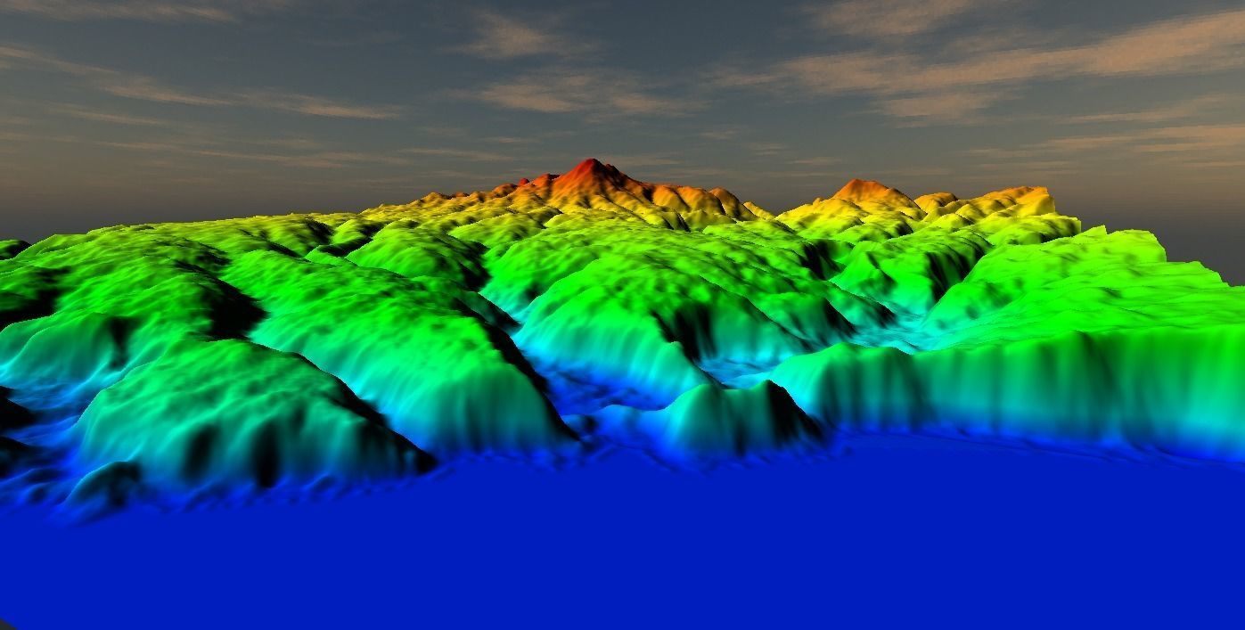 DEM Volcano land high resolution 3D model | CGTrader