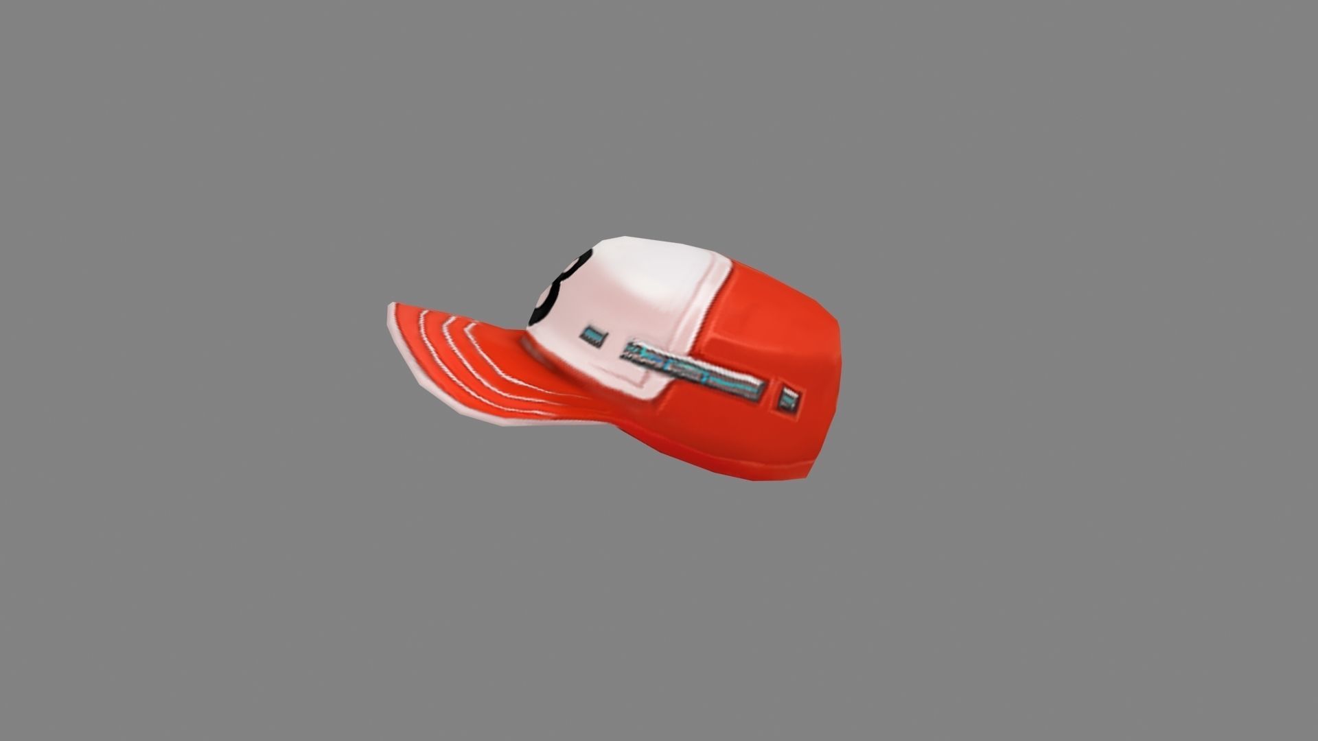 3D model Cartoon number 8 red sports cap VR / AR / low-poly | CGTrader