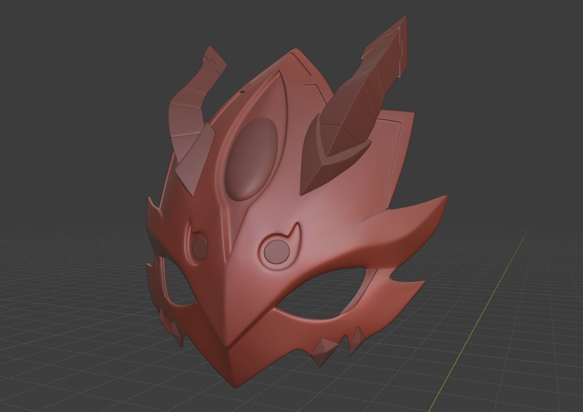 FGO - Mask of prince of Lanling 3D model 3D printable | CGTrader