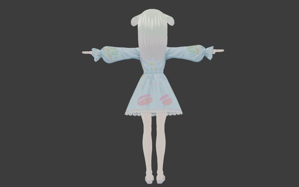3D model cute anime girl character c2 VR / AR / low-poly rigged | CGTrader