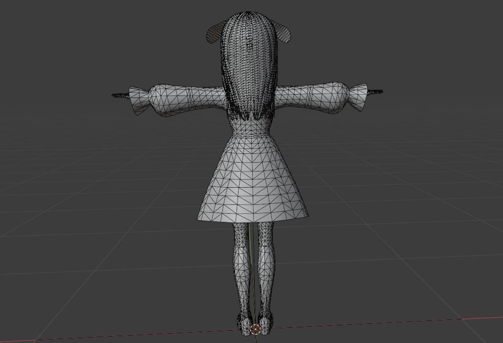3D model cute anime girl character c2 VR / AR / low-poly rigged | CGTrader