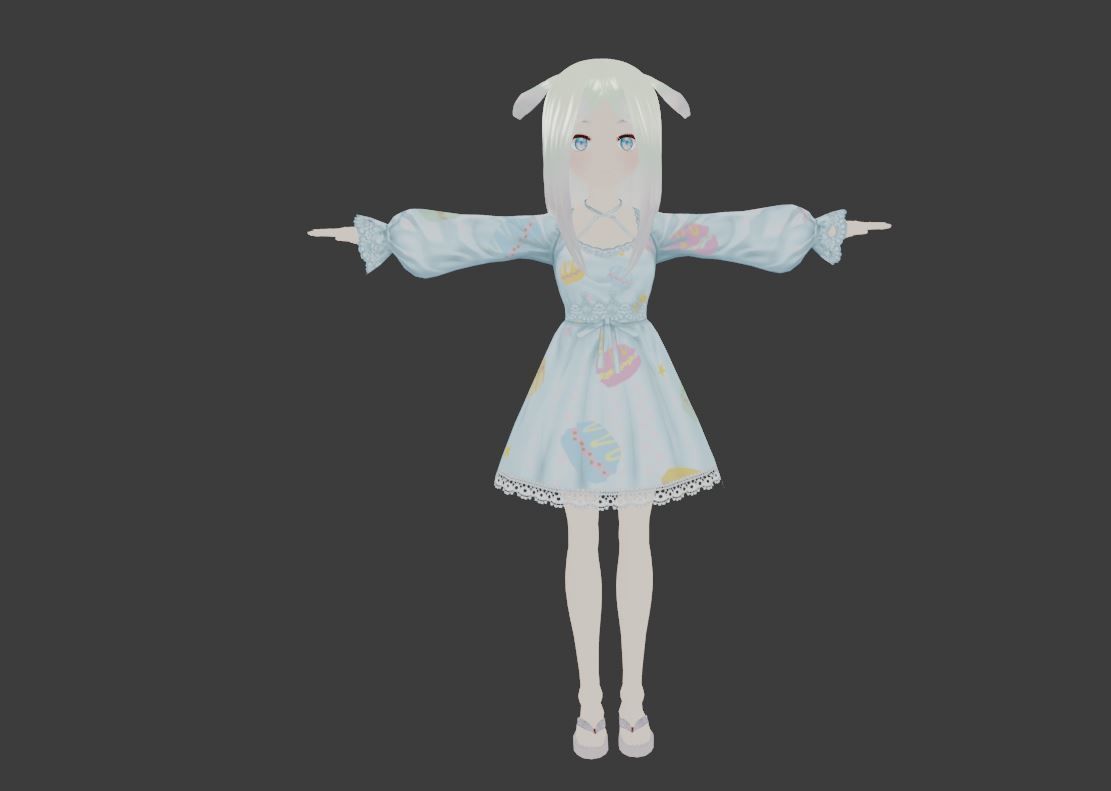3D model cute anime girl character c2 VR / AR / low-poly rigged | CGTrader