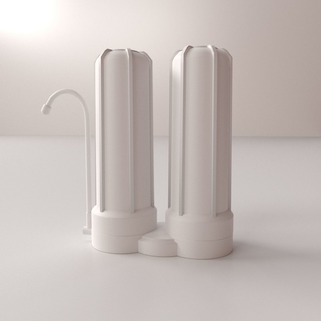 Double Water Filter 3D model | CGTrader