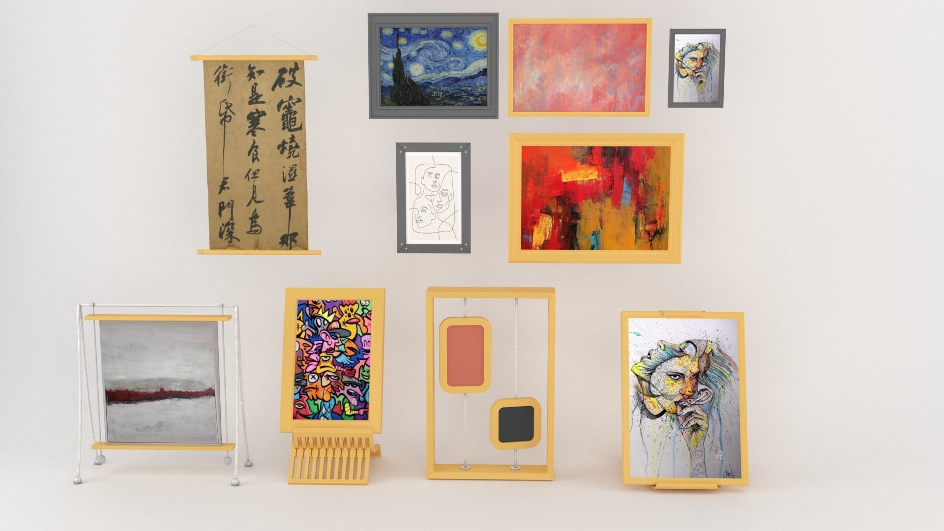 Art Frames 3D model | CGTrader