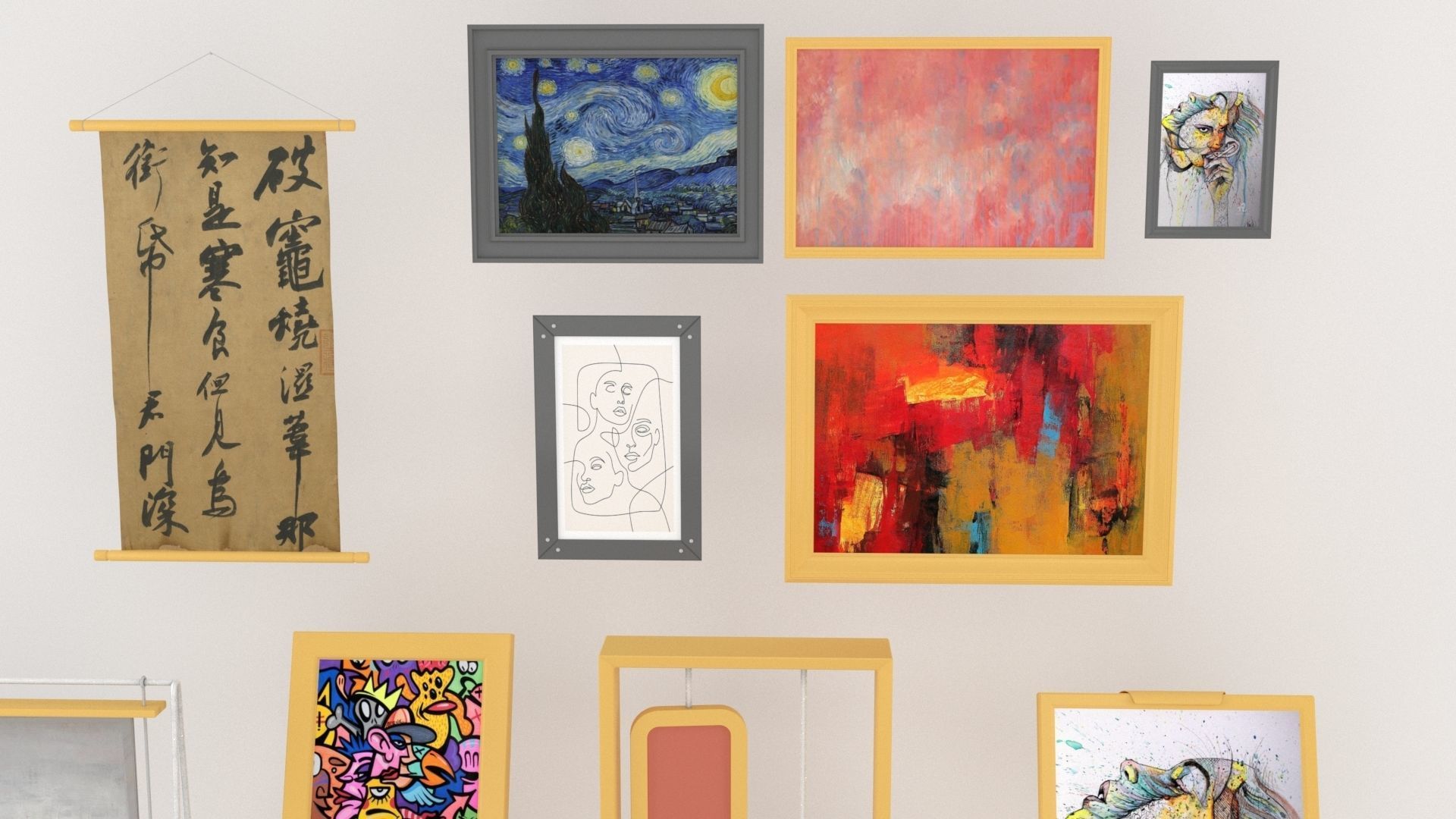 Art Frames 3D model | CGTrader