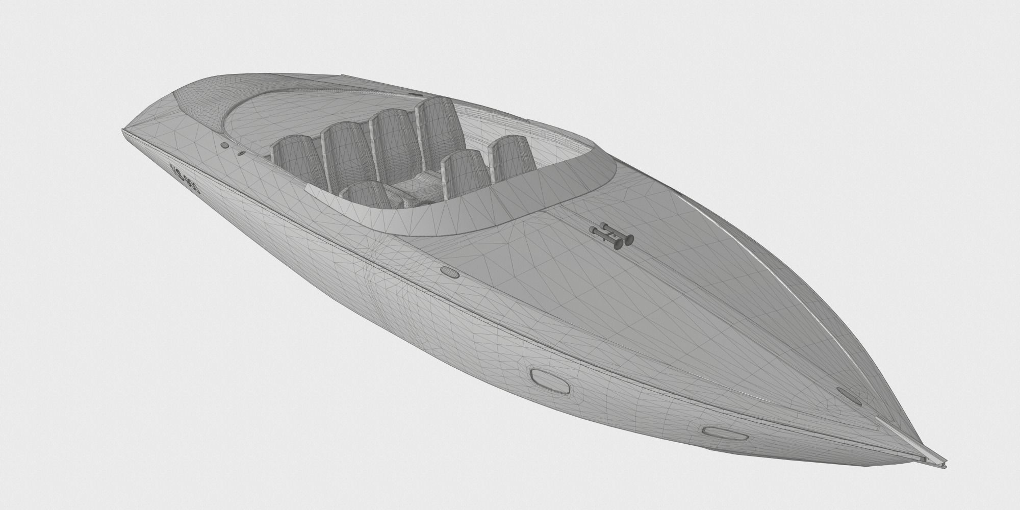 Speed boat BLENDER 3D Model Cycles 3D model | CGTrader