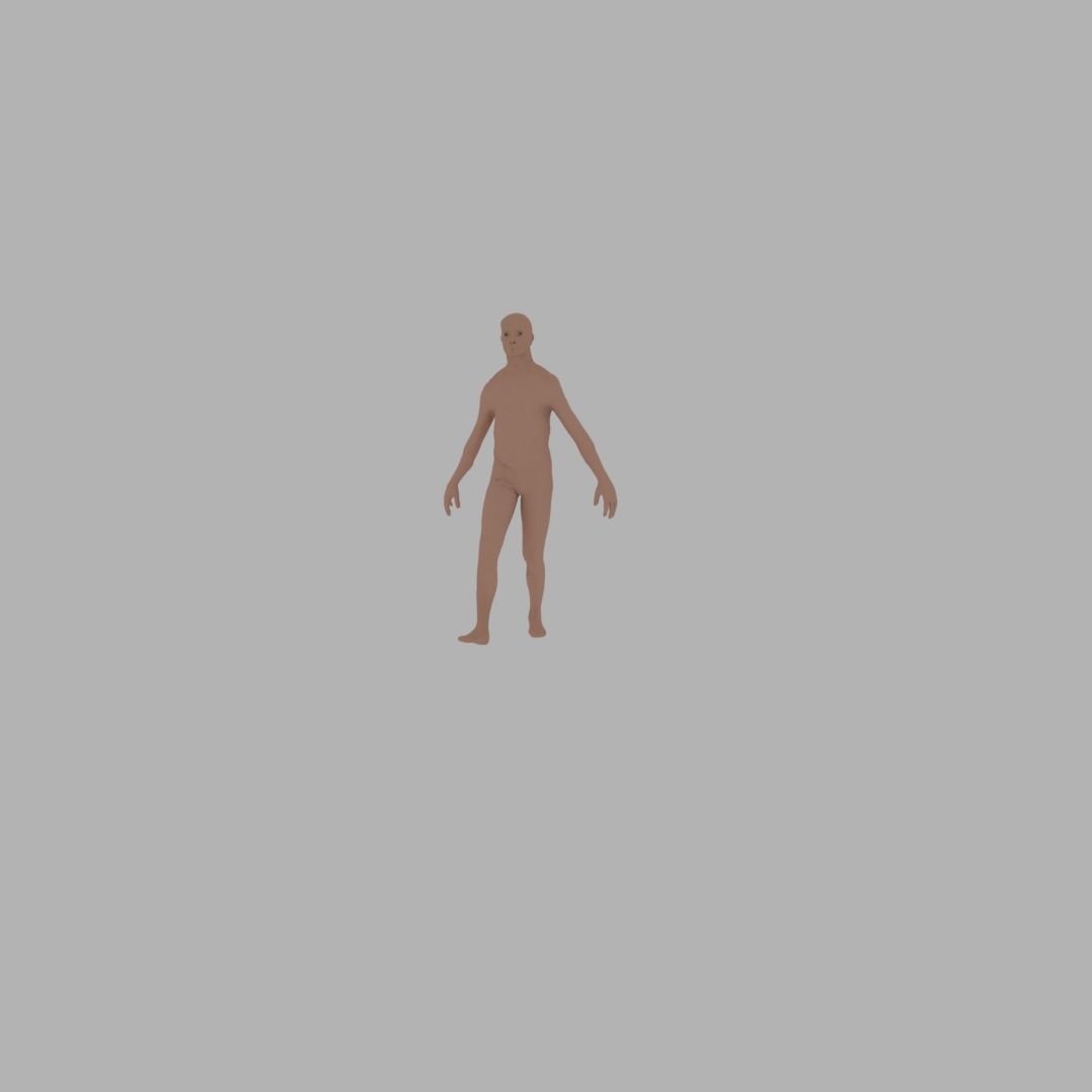 basic human 3D model animated rigged | CGTrader