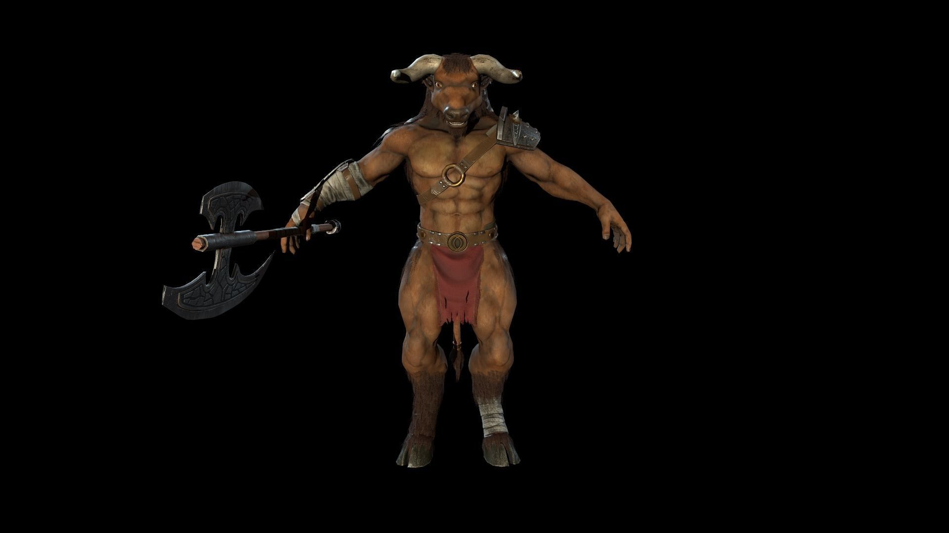 3D model Minotaur VR / AR / low-poly | CGTrader