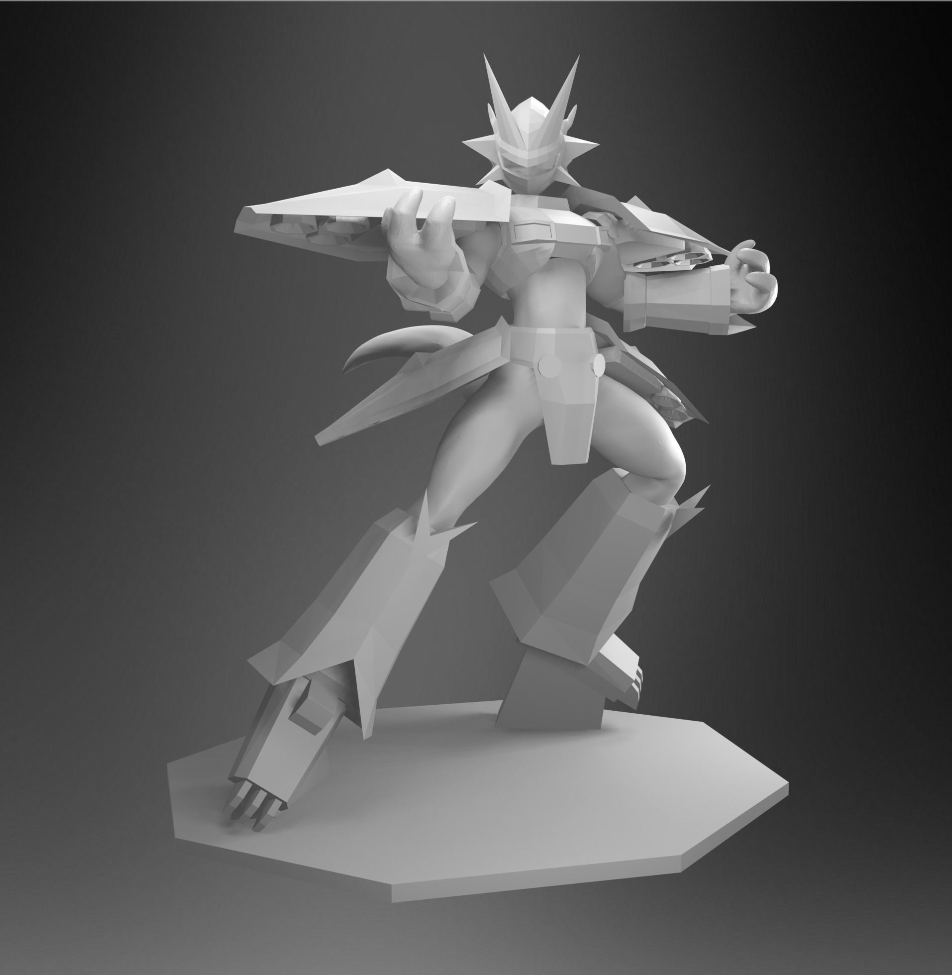 Digimon - Magnamon 3D Printing Model 3D print model 3D model 3D ...