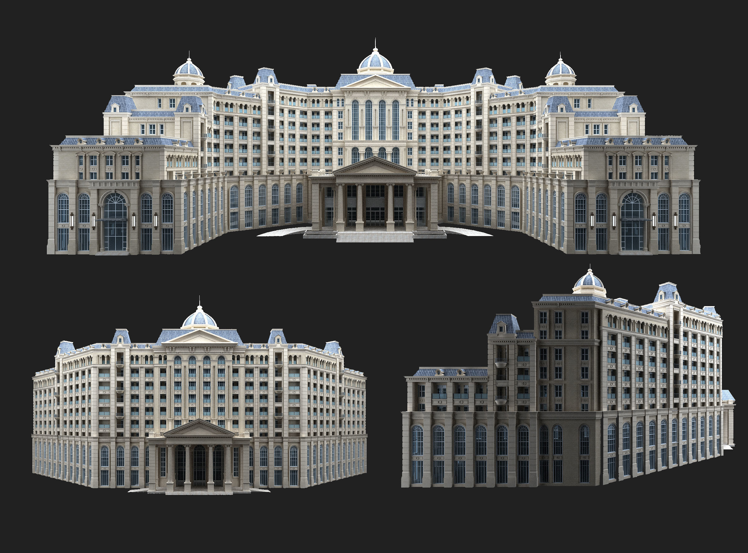 hotel building 3D model | CGTrader