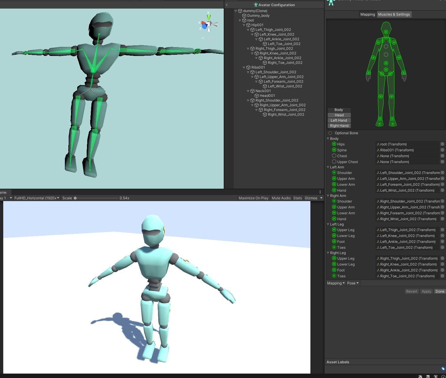 Dummy humanoid free VR / AR / low-poly 3D model rigged | CGTrader