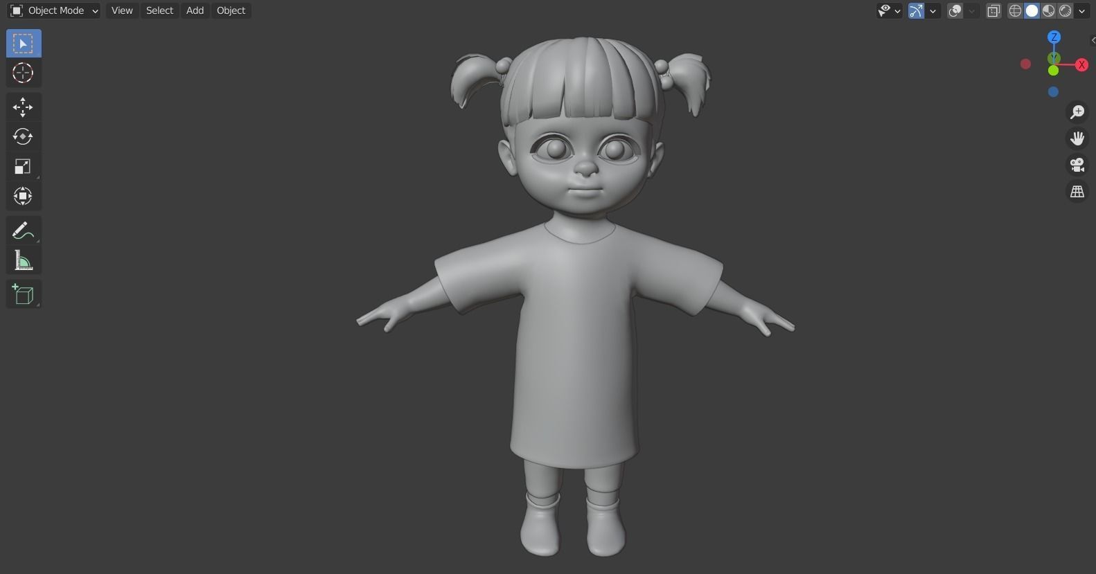 Monster inc - Boo rigged 3D model rigged | CGTrader
