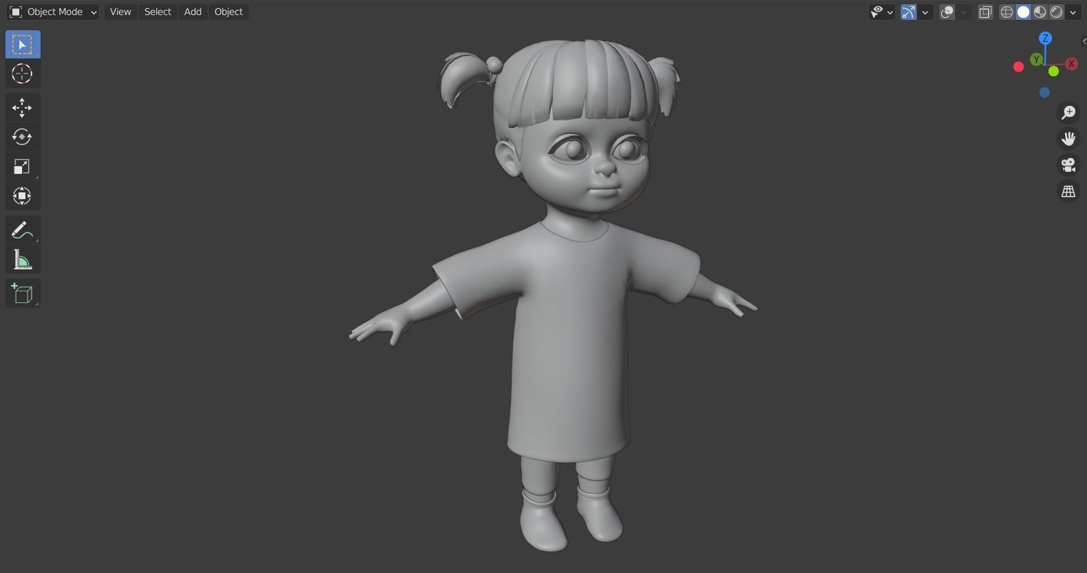 Monster inc - Boo rigged 3D model rigged | CGTrader
