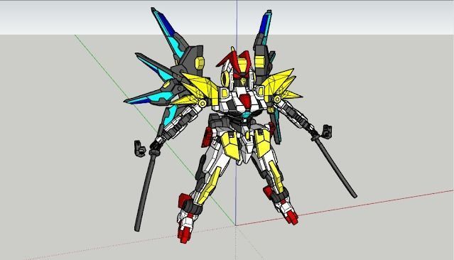 Texture Robots mecha Pokemon Poppo X Gundam Custom VR / AR / low-poly ...