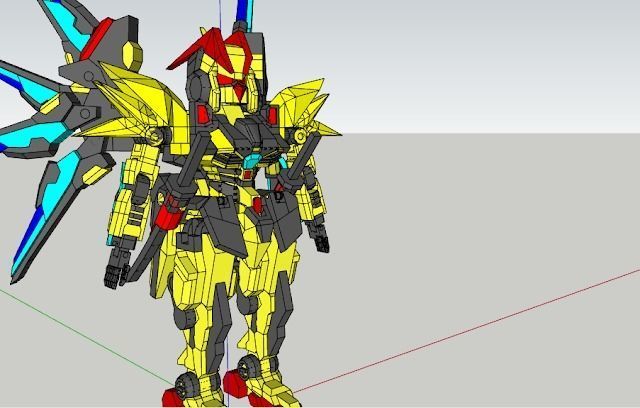 Texture Robots mecha Pokemon Poppo X Gundam Custom VR / AR / low-poly ...