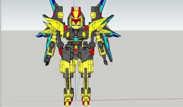 Texture Robots mecha Pokemon Poppo X Gundam Custom VR / AR / low-poly ...